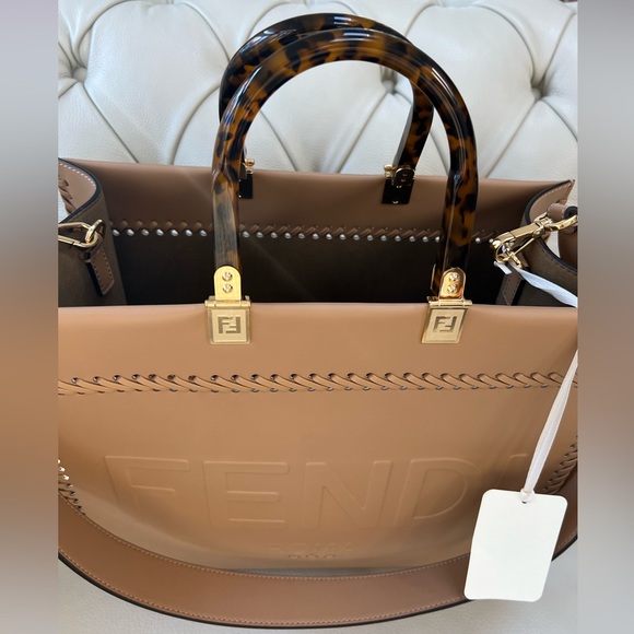 Fendi | Bags | New Fendi Sunshine Medium Leather Bag Wstitching | Poshmark